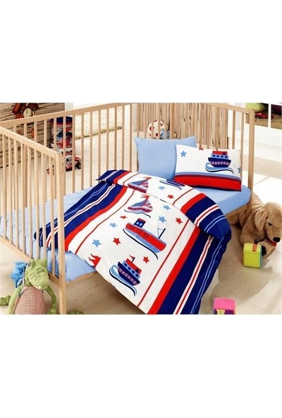 Cottonbox Bebek Nevresim Takımı Denizci Mavi