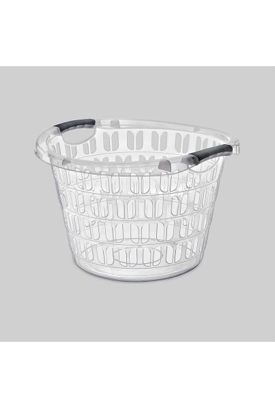 Poly Time Yuvarlak Çamaşır Sepeti Şeffaf 33 Lt. Poly Time Yuvarlak Çamaşır Sepeti Şeffaf 33 Lt.