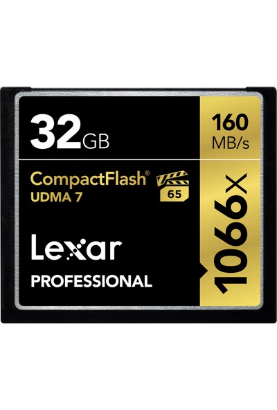 Lexar 32 GB 1066x 4K Compact Flash Hafıza Kartı (160 mb/s) Lexar 32 GB 1066x 4K Compact Flash Hafıza Kartı (160 mb/s)