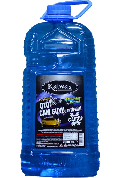 Kalwax Cam Suyu -40 Derece 2,5 lt. Parfümlü Kalwax Cam Suyu -40 Derece 2,5 lt. Parfümlü