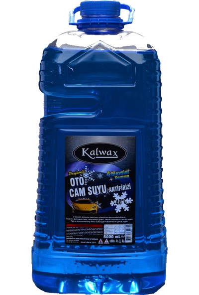 Kalwax Cam Suyu -40 Derece 5 lt. Parfümlü Kalwax Cam Suyu -40 Derece 5 lt. Parfümlü
