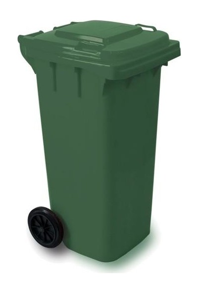 Plastico 120 Lt Yeşil Çöp Konteyneri Plastico 120 Lt Yeşil Çöp Konteyneri