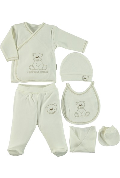 Kujju Penye 6'lı Zıbın Takımı Yenidoğan Ekru