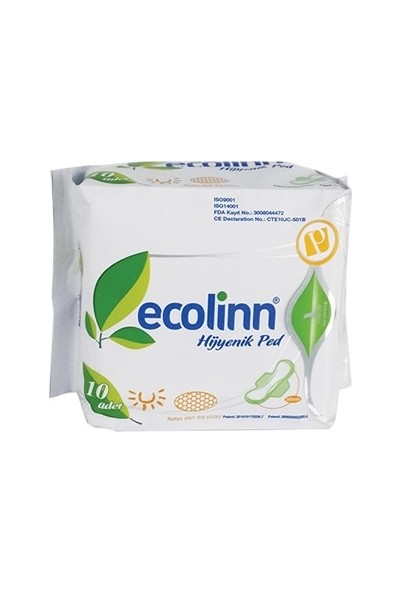 Ecolinn Hijyenik Ped-Gündüz 10 Adet