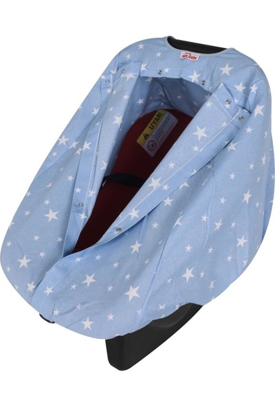 Sevi Bebe Anakucağı Örtüsü - Mavi Yıldızlı