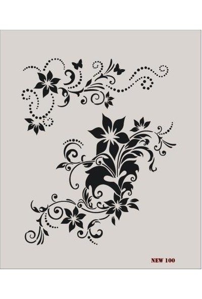 Rich New Seri N-100 Stencil 35x25 cm Rich New Seri N-100 Stencil 35x25 cm