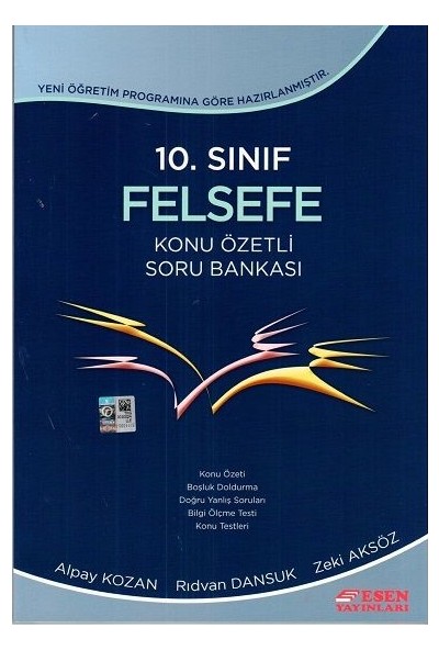 Esen Yayınları 10. Sınıf Felsefe Konu Özetli Soru Bankası - Alpay Kozan Esen Yayınları 10. Sınıf Felsefe Konu Özetli Soru Bankası - Alpay Kozan