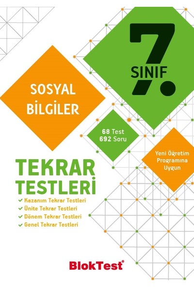 Tudem 7 Sosyal Bilgiler Tekrar Testleri