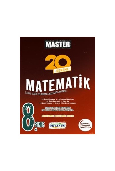 Okyanus 8. Sınıf Master 20 Matematik Denemesi Okyanus 8. Sınıf Master 20 Matematik Denemesi