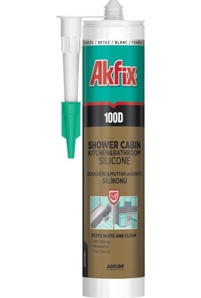 Akfix 310 Ml Duşakabin Silikonu Şeffaf 100D