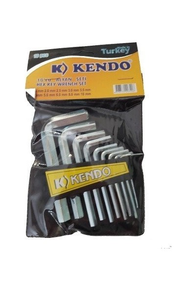 Kendo 10 Lu Kısa Düz Alyan Takımı Hobby Set