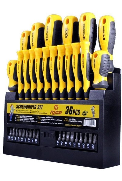 Rico Tornavida Takımı 36 Parça 003 Rk0025 Rico Tornavida Takımı 36 Parça 003 Rk0025