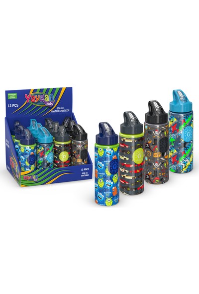 Armağan Oyuncak Pipetli Alüminyum Matara 600 ml Armağan Oyuncak Pipetli Alüminyum Matara 600 ml