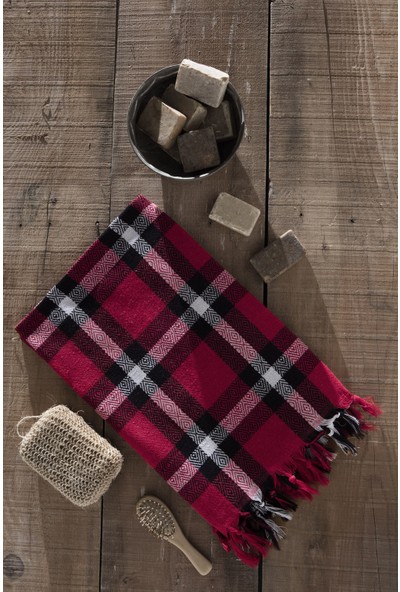 Eponj Home Peştemal 100x180 İskoç Kırmızı