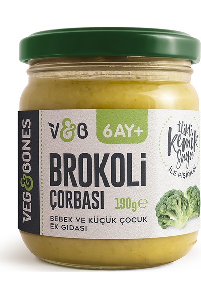 Veg&Bones Brokoli Çorbası 190 gr Veg&Bones Brokoli Çorbası 190 gr