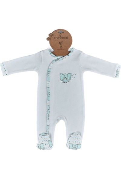 Ecocotton Borneo Baskısız Tulum 6-9 Ay