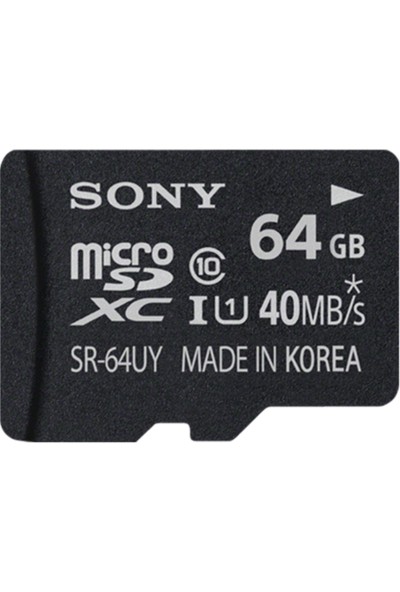 Sony SR-UY3A Serisi Micro SD 64GB Bellek Sony SR-UY3A Serisi Micro SD 64GB Bellek