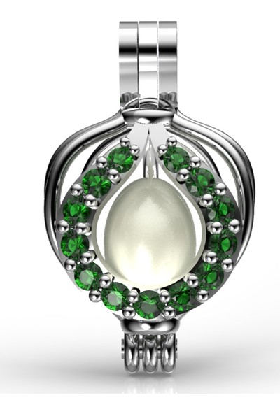 İstiridye İnci Zümrüt Katre Kolye Seti 7-8 Mm Tatlısu Aa Kalite İstiridye İnci Zümrüt Katre Kolye Seti 7-8 Mm Tatlısu Aa Kalite