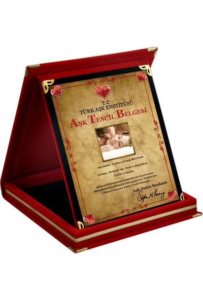 Meteor Hediyelik Aşk Tescili Plaketi