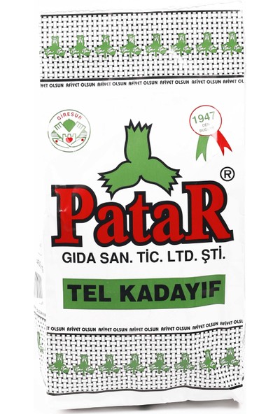 Patar Tel Kadayıf 450 gr Patar Tel Kadayıf 450 gr