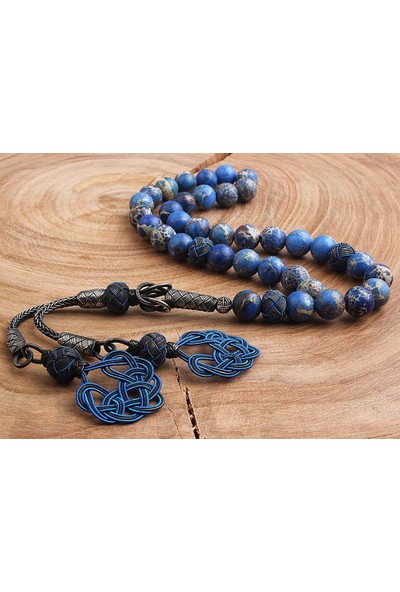 Tesbihevim Gümüş Kazaz Püsküllü Varisit Taşı Tesbih