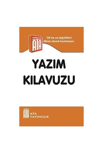 Ata Yayıncılık Yazım Kılavuzu