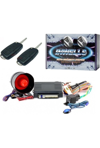 İnwells İnwells Uzaktan Kumandalı Oto Alarm Sistemi Sustalı 12V İnwells İnwells Uzaktan Kumandalı Oto Alarm Sistemi Sustalı 12V