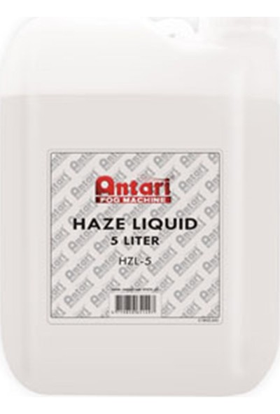 Antari Hzl-5 W Hazer Makinaları İçin Duman Likiti 5 Litre Antari Hzl-5 W Hazer Makinaları İçin Duman Likiti 5 Litre
