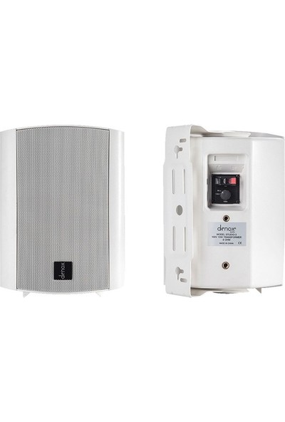 Denox Studio 3W 5 İnç 180W 100V 8 Ohm Duvar Hoparlör - Takım Beyaz Denox Studio 3W 5 İnç 180W 100V 8 Ohm Duvar Hoparlör - Takım Beyaz