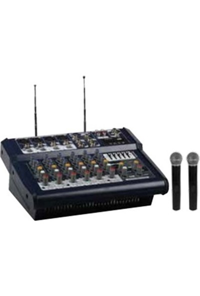 Lentus Lnt 800 M 2X400W 8 Kanal Power Mikser + Çift El Mikrofon