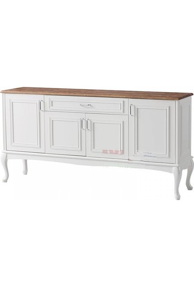 Masifart kns08 Ahşap Ceviz Tablalı Country Konsol