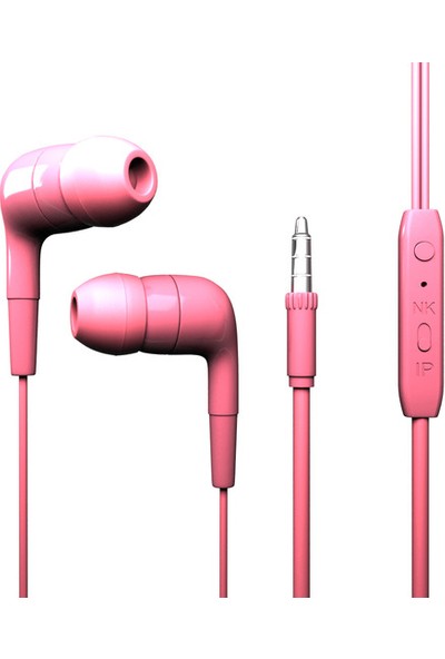 Dexim DAKSE0001-R Mikrofonlu Kulakiçi Kulaklık Pembe