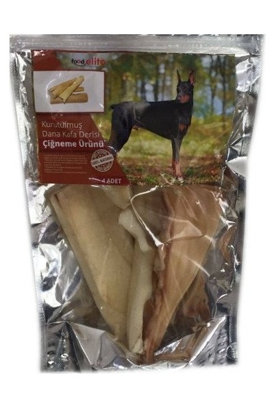 Food Elite Kurutulmuş Dana Kafa Derisi Köpek Çiğneti 100 Gr