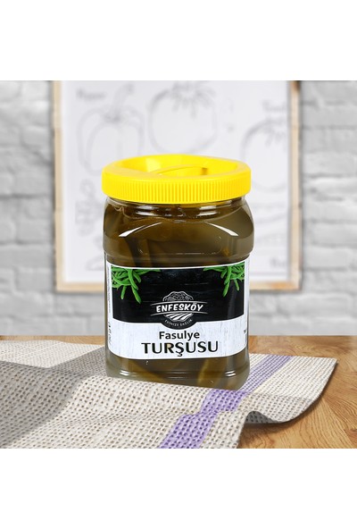 Enfesköy Fasulye Turşusu 1500 gr - Katkısız, Doğal, Ev Yapımı Enfesköy Fasulye Turşusu 1500 gr - Katkısız, Doğal, Ev Yapımı