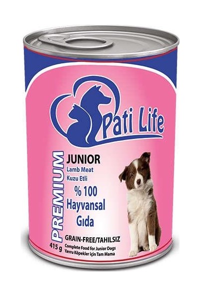 Pati Life Kuzu Etli Yavru Köpek Konservesi 400 gr Pati Life Kuzu Etli Yavru Köpek Konservesi 400 gr
