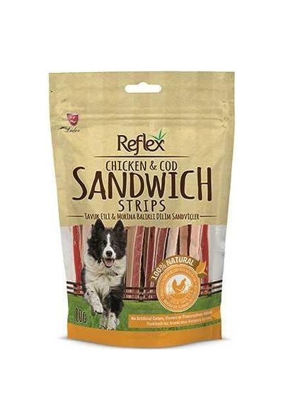 Reflex Kurutulmuş Tavuk Etli Çubuk Sandviç Köpek Ödülü 80 gr Reflex Kurutulmuş Tavuk Etli Çubuk Sandviç Köpek Ödülü 80 gr