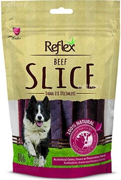 Reflex Kurutulmuş Biftekli Çubuk Köpek Ödülü 80 gr Reflex Kurutulmuş Biftekli Çubuk Köpek Ödülü 80 gr