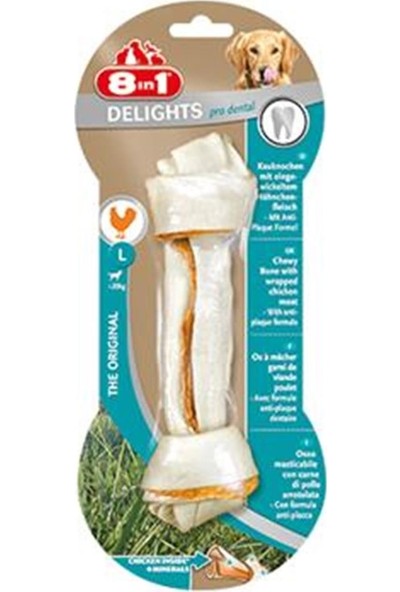 8in1 Delights ProDental Köpekler İçin Ağız Bakım Kemiği Large 8in1 Delights ProDental Köpekler İçin Ağız Bakım Kemiği Large