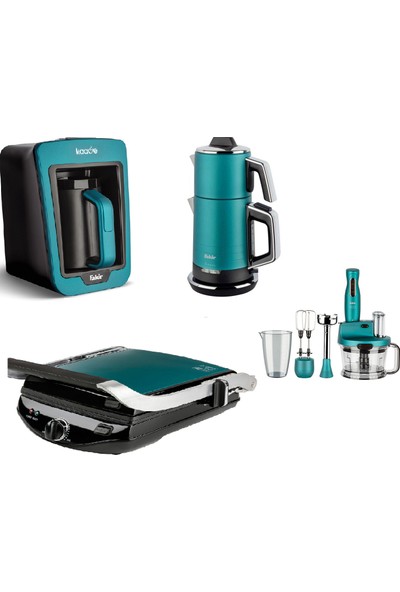 Fakir 4Lü Fırsat Paketi Kutulu Çeyiz Seti Turkuaz