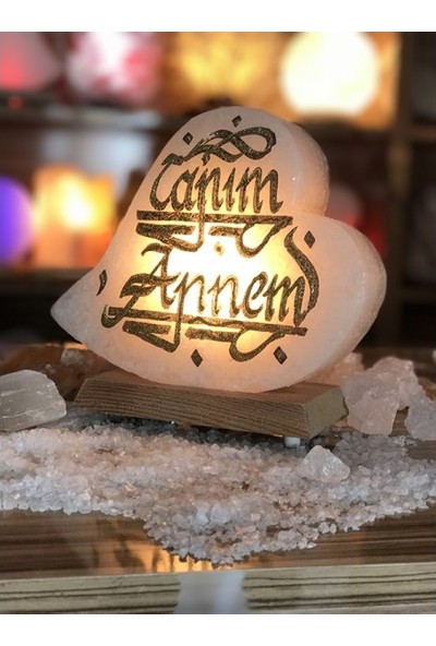 Seha Yüzey İşlemeli Tuz Lamba 03