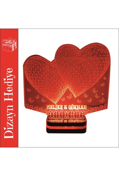 Ömr Dizayn Hediye Doğum Günü Hediyesi 3D Lamba