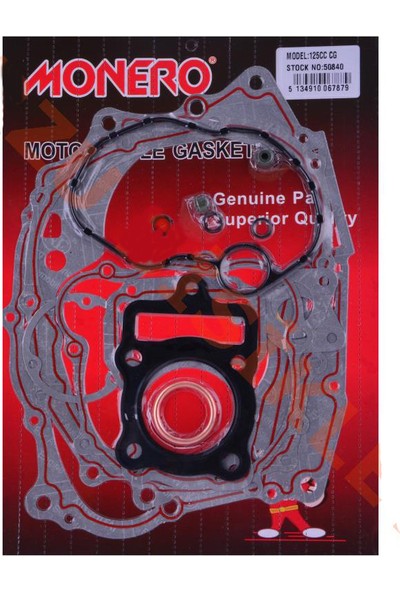 Prc Conta Takımı [Subap Keçesı Dahil] 125Cc Cg Silikonlu Mondıal Asya Kuba