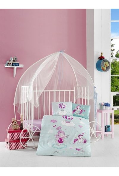 Clasy Bebek Nevresim Takımı Little Princess Mint Clasy Bebek Nevresim Takımı Little Princess Mint