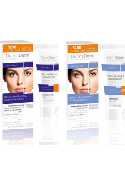 Dermaderm Gece Kremi + Dermaderm Gündüz Kremi