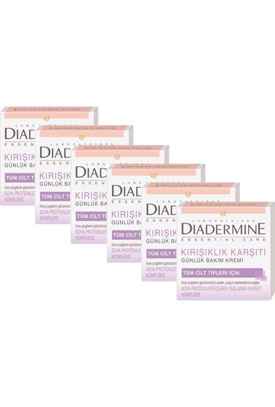 Diadermine Kırışıklık Karşıtı Günlük Bakım Kremi 50 ml - 6'lı Avantaj Paketi