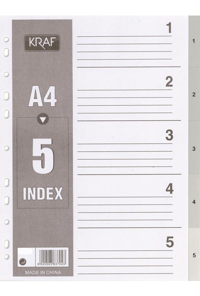 Kraf 1005 Sayfa Ayracı 5'li