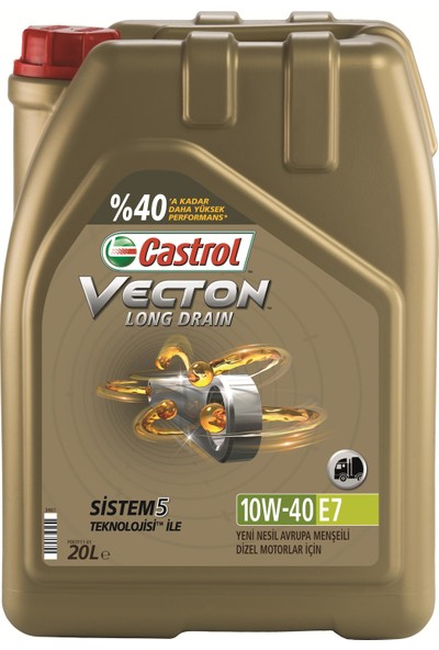 Castrol Vecton Long Drain 10W-40 E7 20 Litre Motor Yağı ( Üretim Yılı: 2021 ) Castrol Vecton Long Drain 10W-40 E7 20 Litre Motor Yağı ( Üretim Yılı: 2021 )