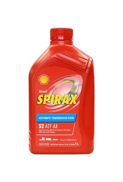 Shell Spirax S2 Atf Ax 1 Litre Shell Spirax S2 Atf Ax 1 Litre
