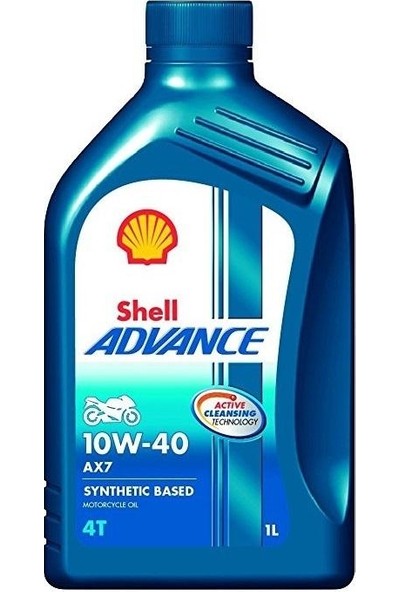 Shell Advance 4T Ax7 10W40 1 Litre Shell Advance 4T Ax7 10W40 1 Litre