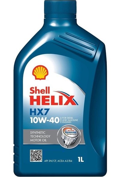 Shell Helix HX7 10W-40 1 Litre Motor Yağı ( Üretim Yılı: 2021 ) Shell Helix HX7 10W-40 1 Litre Motor Yağı ( Üretim Yılı: 2021 )